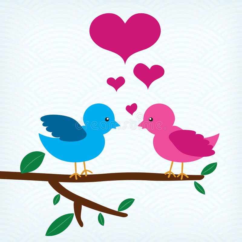 Vector Collection of Cute Love Birds Stock Vector - Illustration of ...