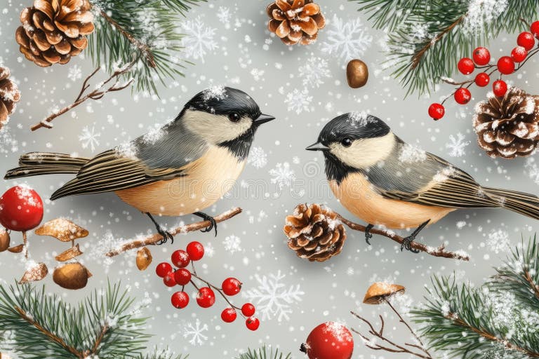 A Pair of Birds Resting on a Tree Limb, Possibly a Nesting Site or Just ...