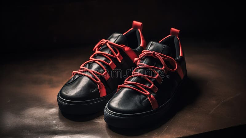 Pair Red Sneakers Stock Illustrations – 983 Pair Red Sneakers Stock ...
