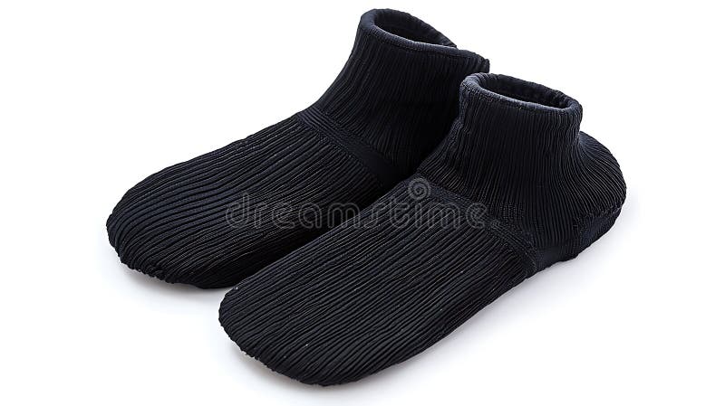 A Pair of Black Socks with a Fuzzy Texture Stock Image - Image of foot ...