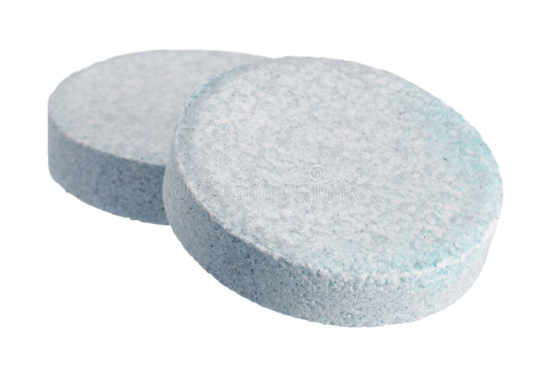 Fizzy Tablets Closed Up Isolated on White Stock Image - Image of tablet ...