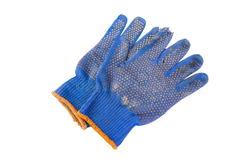 A pair of blue work gloves stock image. Image of blue - 88041653