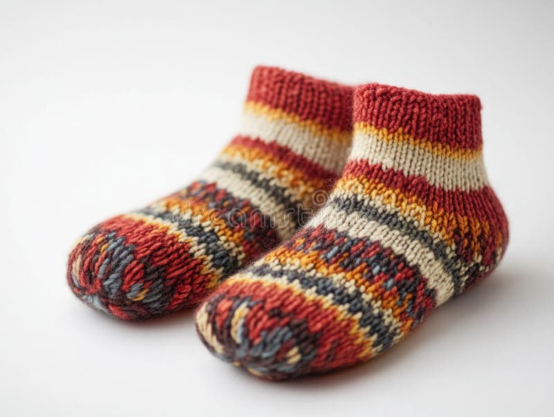 Red and Yellow Socks on White Stock Image - Image of white, clothing ...