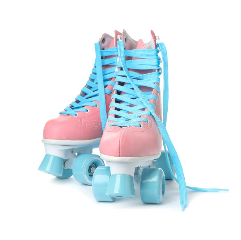 Pair Of Bright Stylish Roller Skates Stock Image - Image of color ...