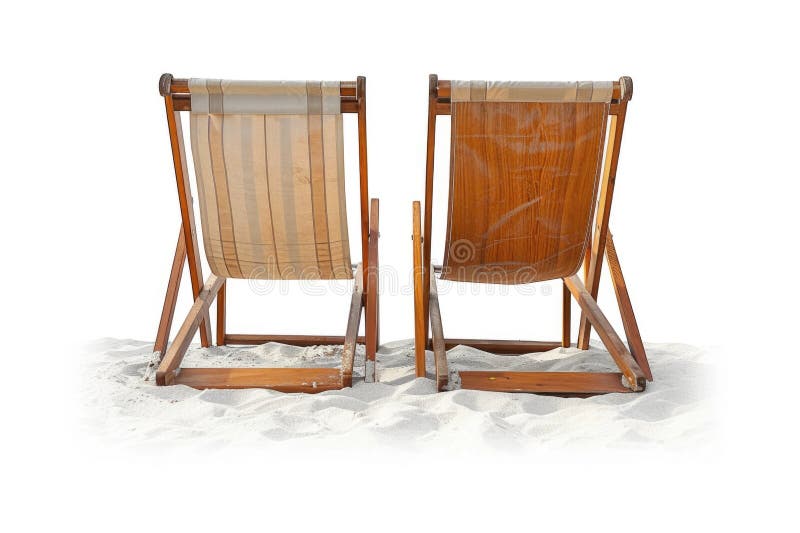 A Pair of Chairs Sitting on the Sandy Beach, Great for Relaxation or ...