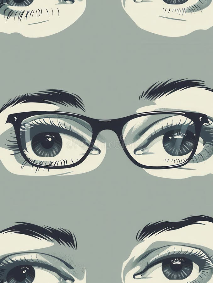 A Pair of Chic Eyeglasses is Elegantly Positioned in Front of an ...