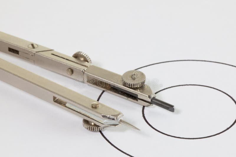 Pair of Compasses stock photo. Image of draw, pair, metal - 20737314