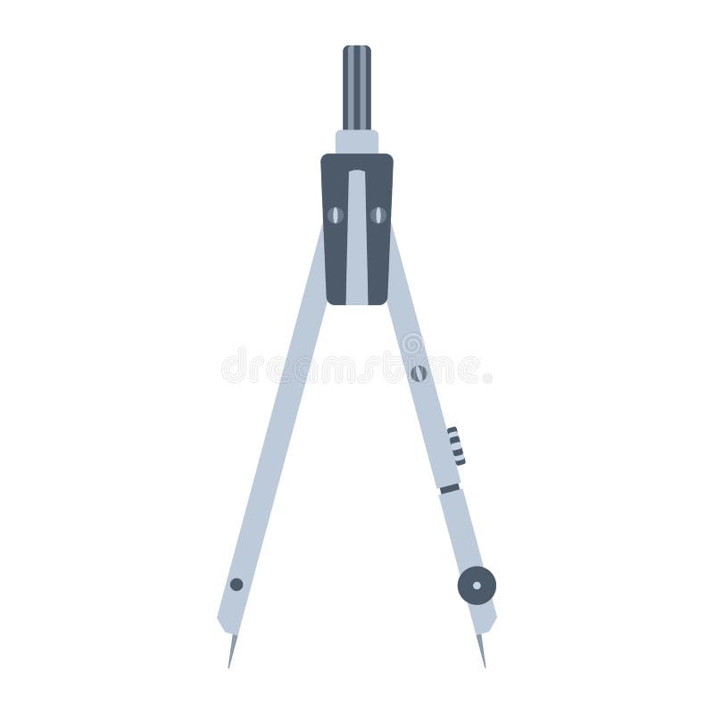 Pair of compasses stock vector. Illustration of pencil - 76342701