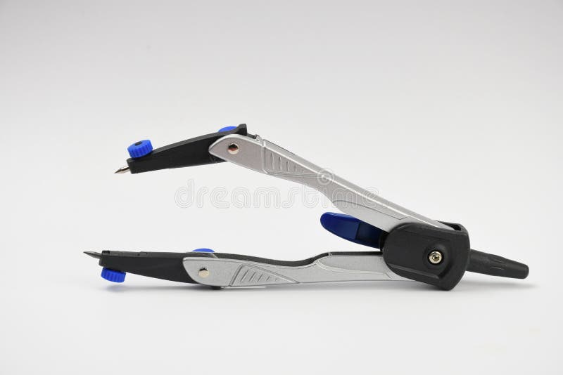 Pair of Compasses on White Background Stock Photo - Image of ...