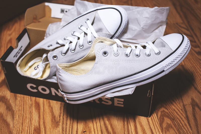 A Pair of Converse Inside the Box Editorial Stock Photo - Image of ...