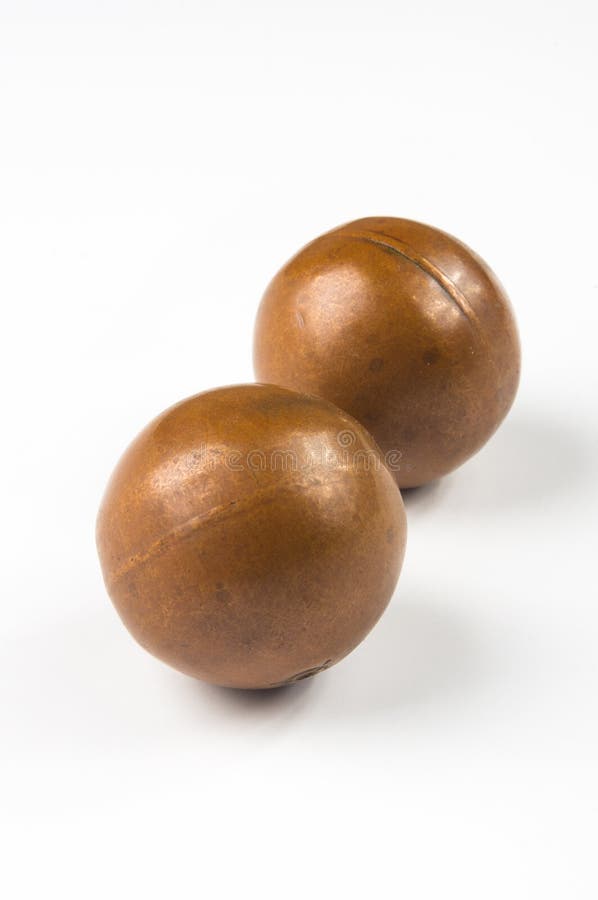 Pair of Copper Chinese Balls Baoding Stock Photo - Image of balls, dark ...