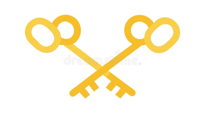 Pair of Crossed Keys Icon, Access and Security Symbol Vector, Vector ...