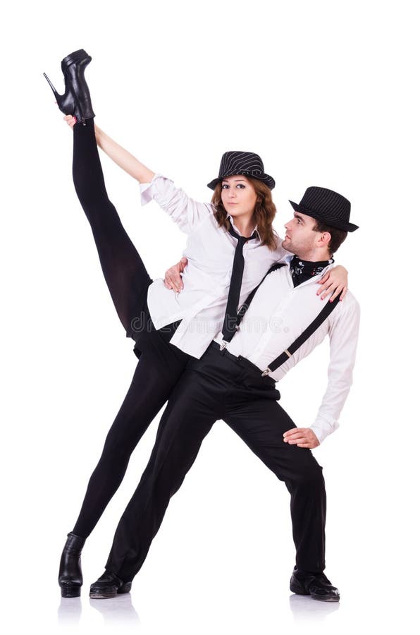 Pair of dancers dancing stock image. Image of action - 32923441