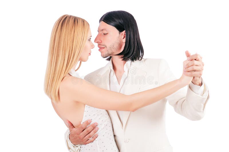 Pair Dancing Dances Isolated Stock Image - Image of elegant, pair: 28297887