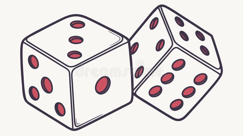 Pair of Dice, Luck, Chance, Game Elements, Vector Design Generative AI ...