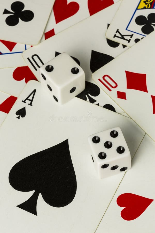 Dice & Cards stock photo. Image of spade, blackjack - 30259718