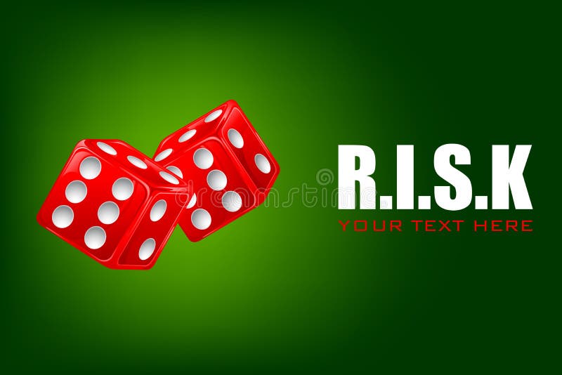 Pair of Dice in Risk Background Stock Vector - Illustration of risk ...