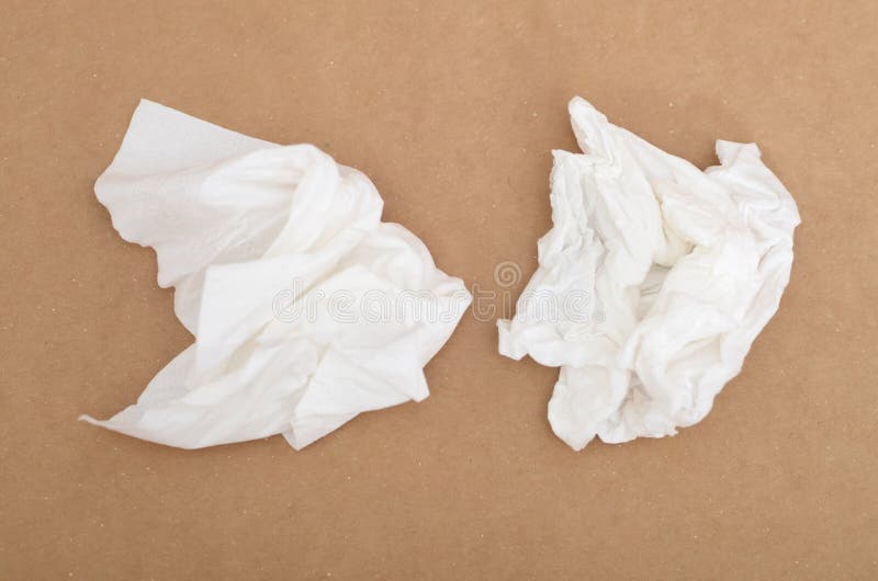 Tissue Papers on the Glass in the Restaurant Stock Photo - Image of ...