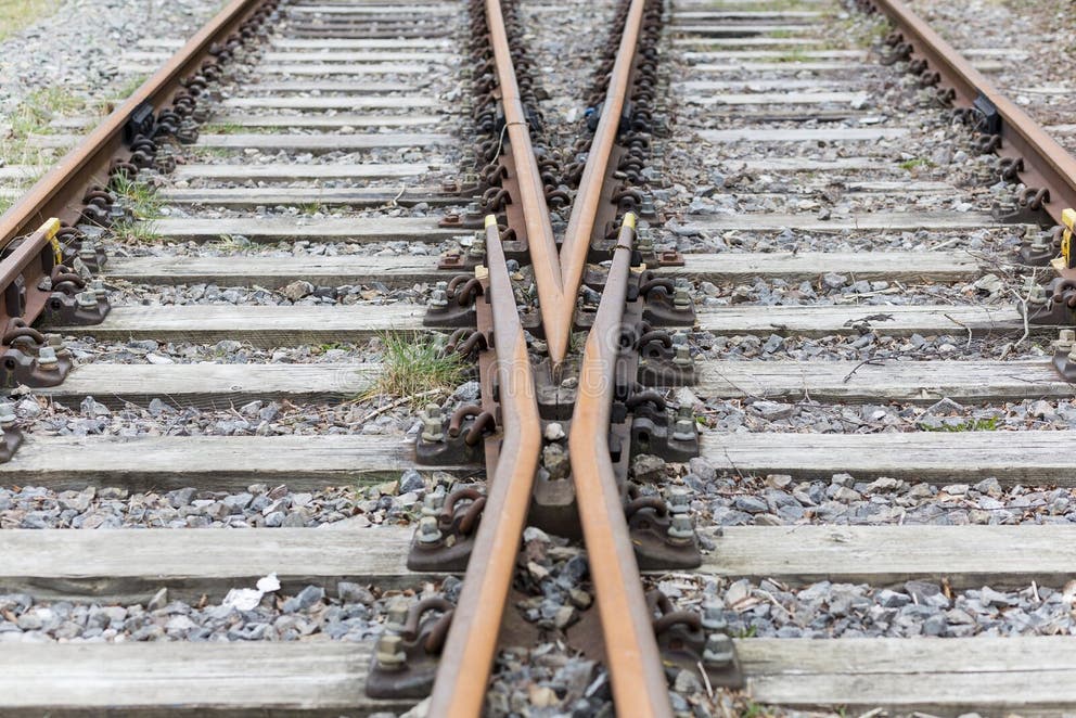 Two rail tracks stock photo. Image of british, rail, abondoned - 30276988