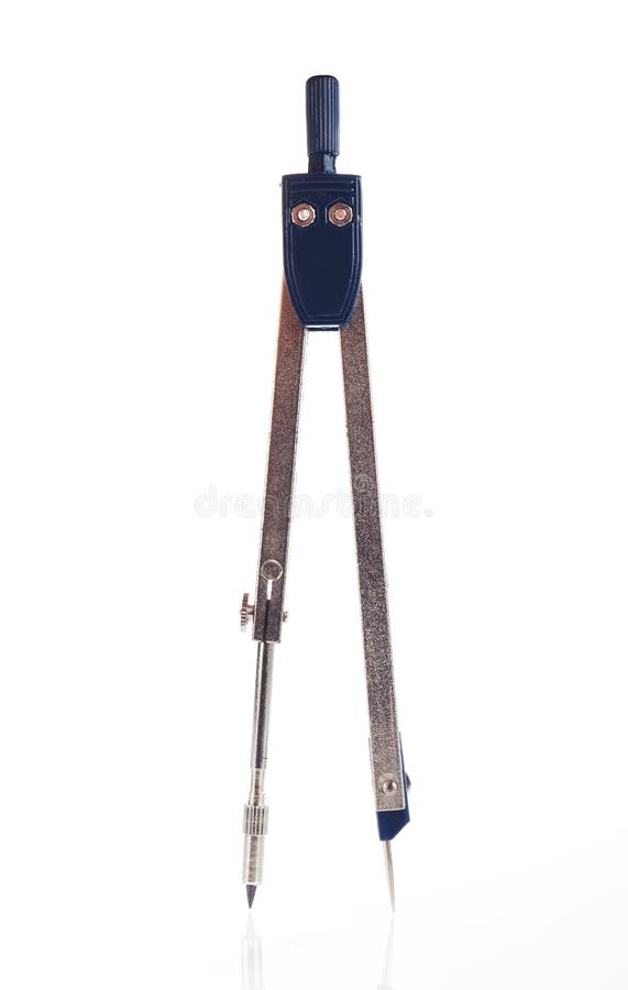 Pair of Compasses Drawing Circle Stock Image - Image of geometry ...