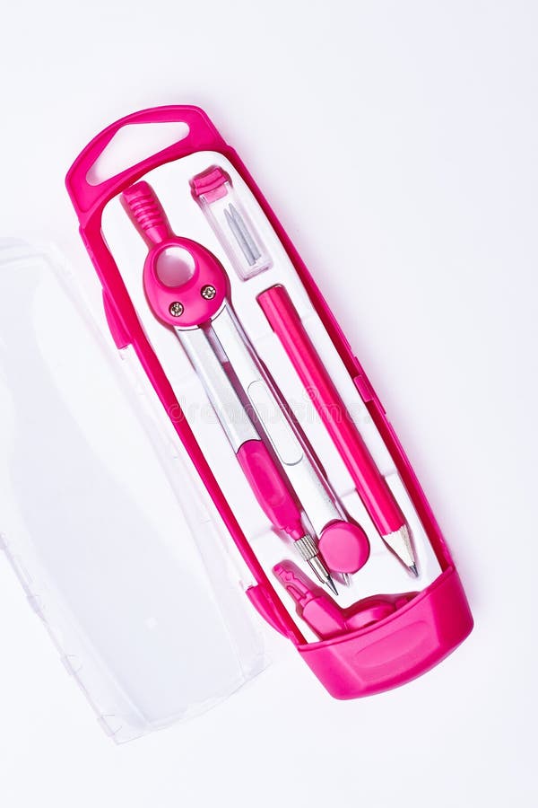 Pair of Drawing Compasses Set. Stock Image - Image of drafting, lesson ...