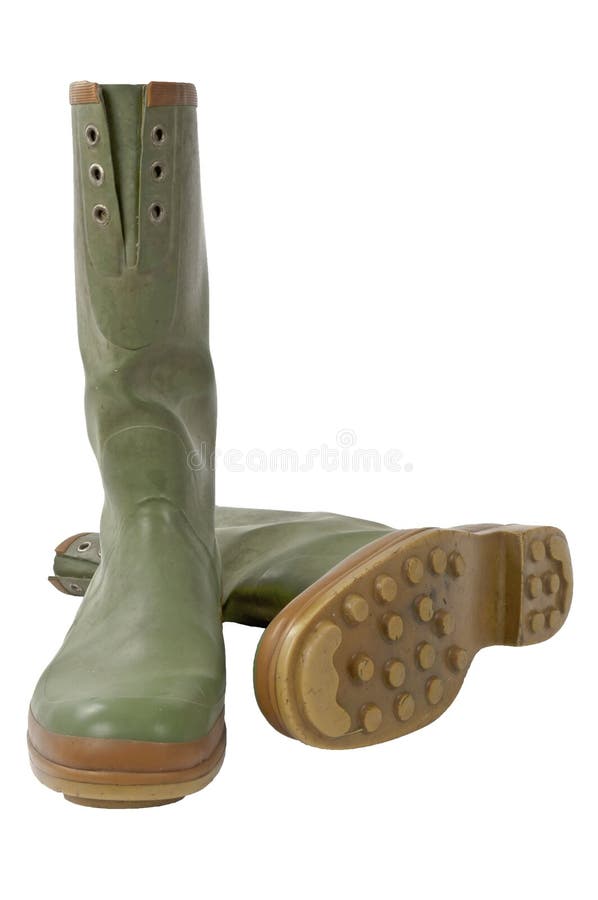 Pair of Galoshes with Clipping Path Stock Photo - Image of close, pair ...