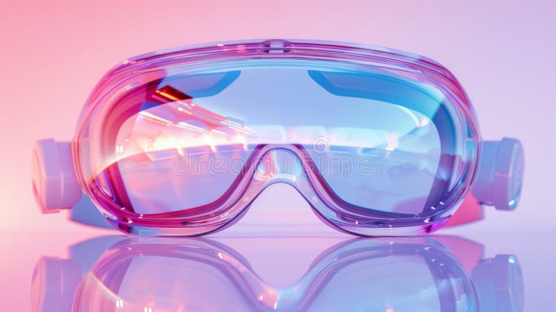 A Pair of Goggles with a Reflective Surface on Top, AI Stock Image ...