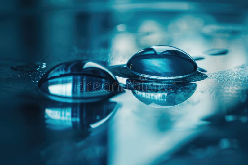 Pair Goggles Resting Table Suitable Industrial Safety Concepts Stock ...