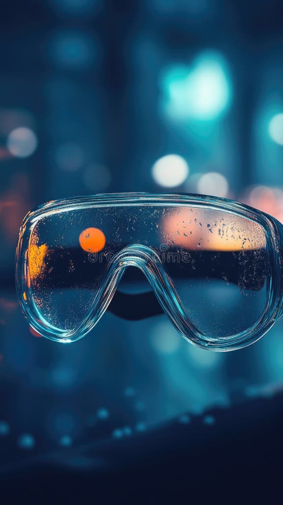 A Pair of Goggles Sitting on a Table, Ready for Use Stock Image - Image ...