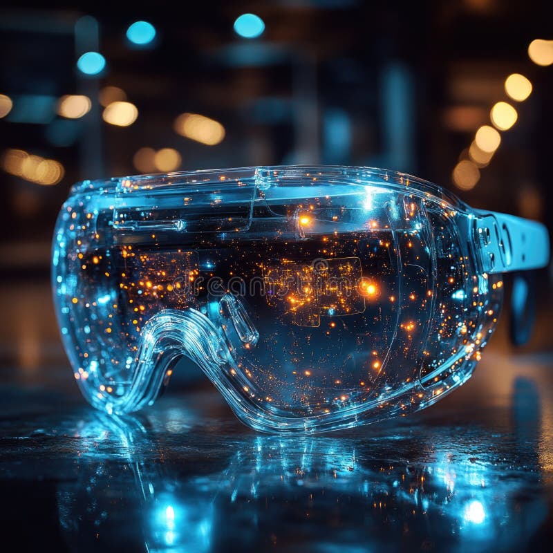 A Pair of Goggles Sitting on a Table, Ready for Use Stock Image - Image ...