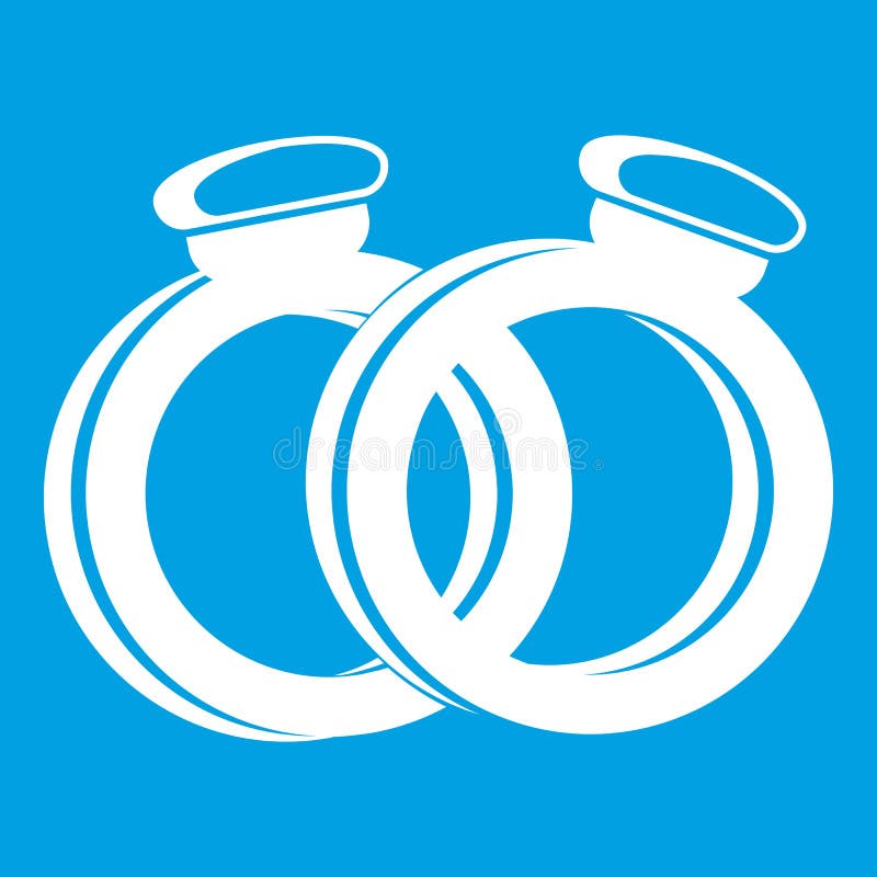 A Pair of Gold Wedding Rings Icon Digital Green Stock Vector ...