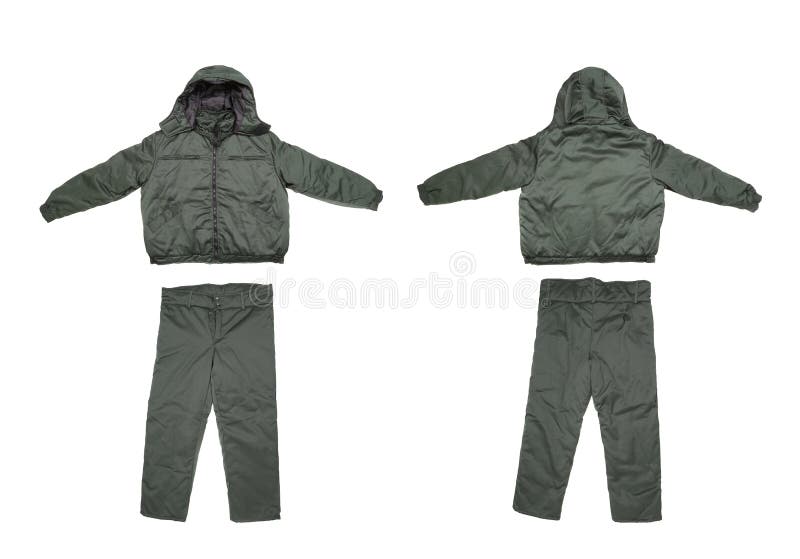 Pair of green work wear. stock photo. Image of cloth - 36199120