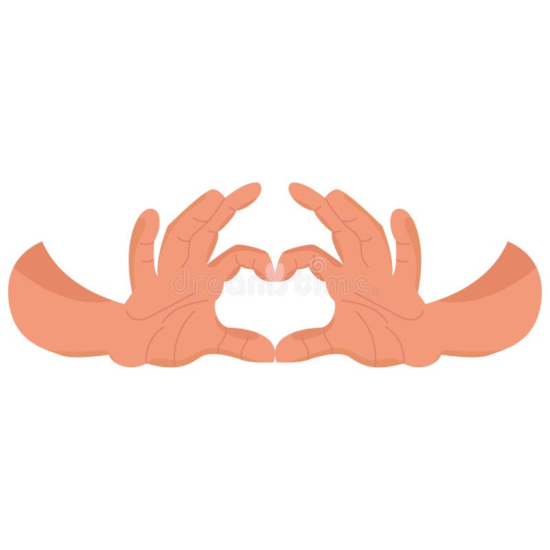 Pair Of Hands Doing A Heart Shape Gesture Sketch Icon Vector Stock Vector Illustration Of