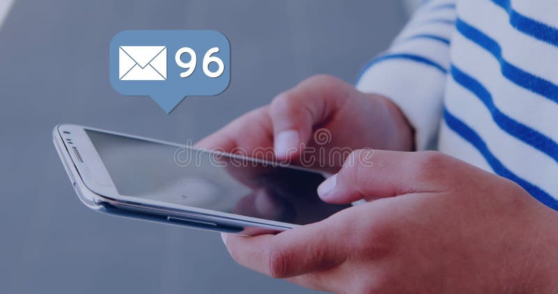 Pair of Hands Typing on a Phone 4k Stock Illustration - Illustration of ...