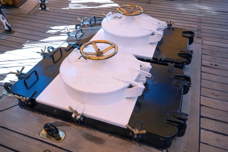 A Pair of Hatch Covers on a Ship S Deck is Used To Provide Access To ...
