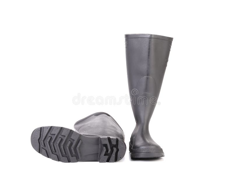 Pair high rubber boots. stock photo. Image of clothing - 42775538