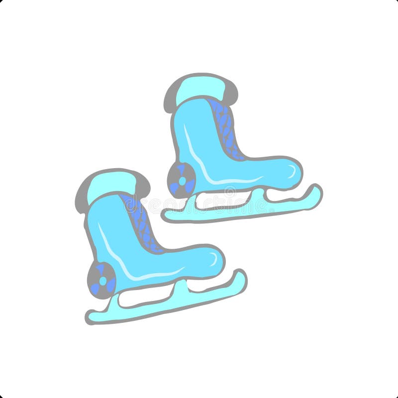 A Pair of Skating Shoe Cartoon Stock Vector - Illustration of sketch ...