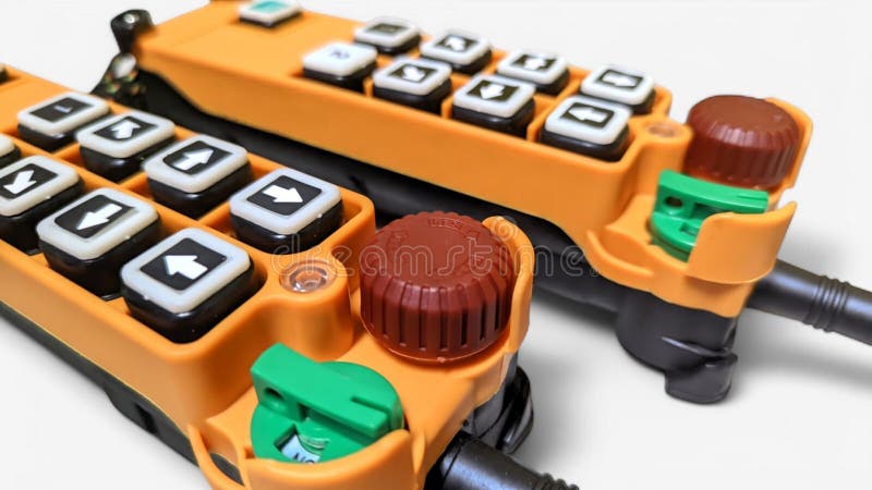 Industrial Wireless Remote Control for Heavy Equipment Stock Photo ...