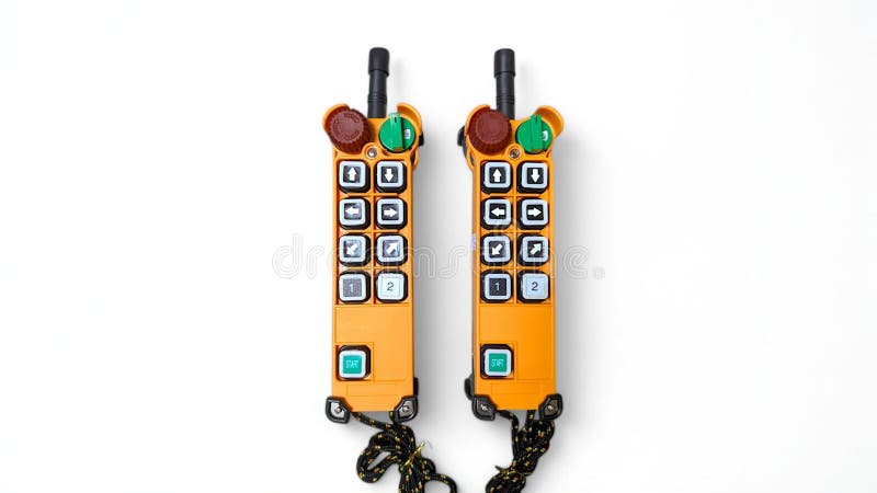 Industrial Wireless Remote Control for Heavy Equipment Stock Photo ...