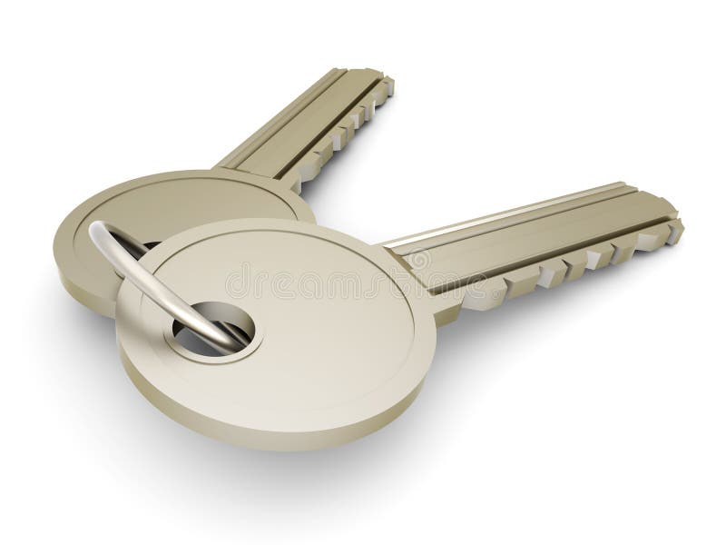 Pair of Keys stock illustration. Illustration of digital - 15992888
