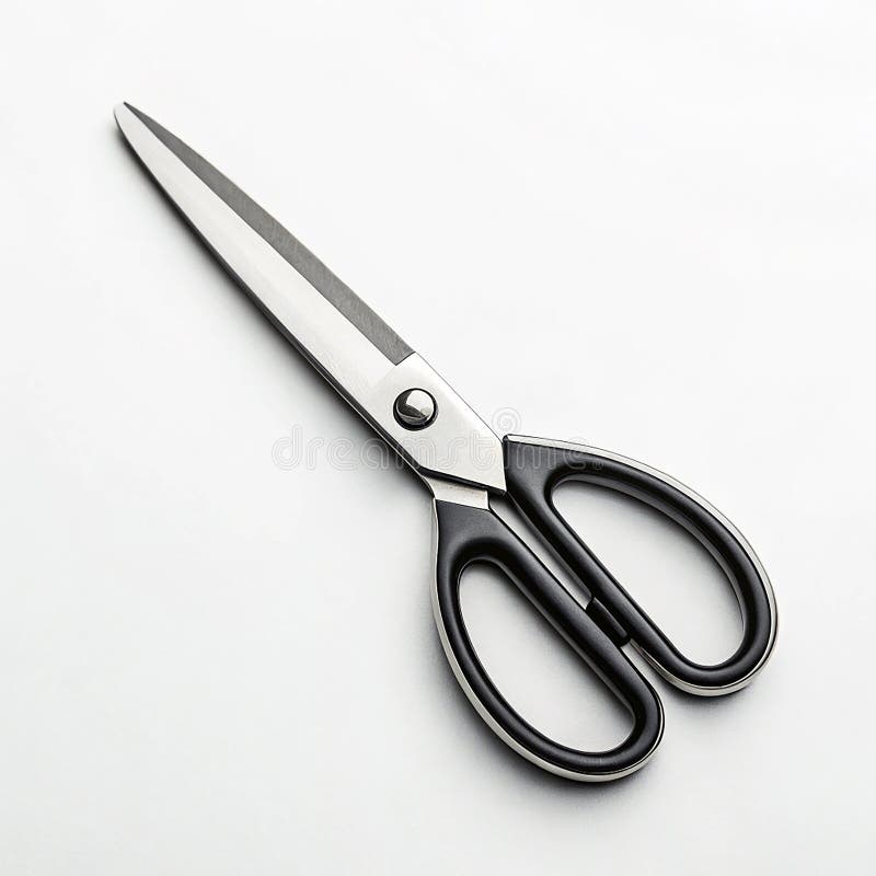 Pair of Kitchen Shears with Stainless Steel Blades Stock Illustration ...
