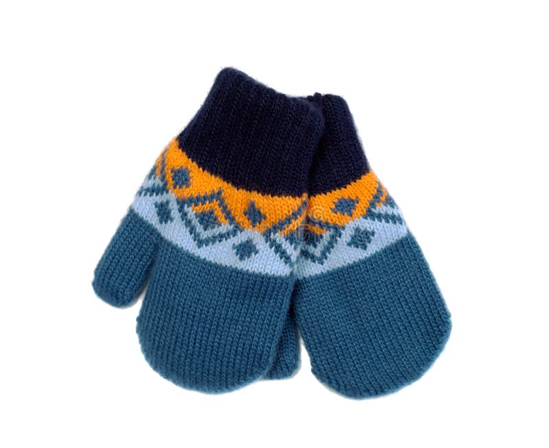 Pair of knitted mittens stock photo. Image of glove, holiday - 82121320