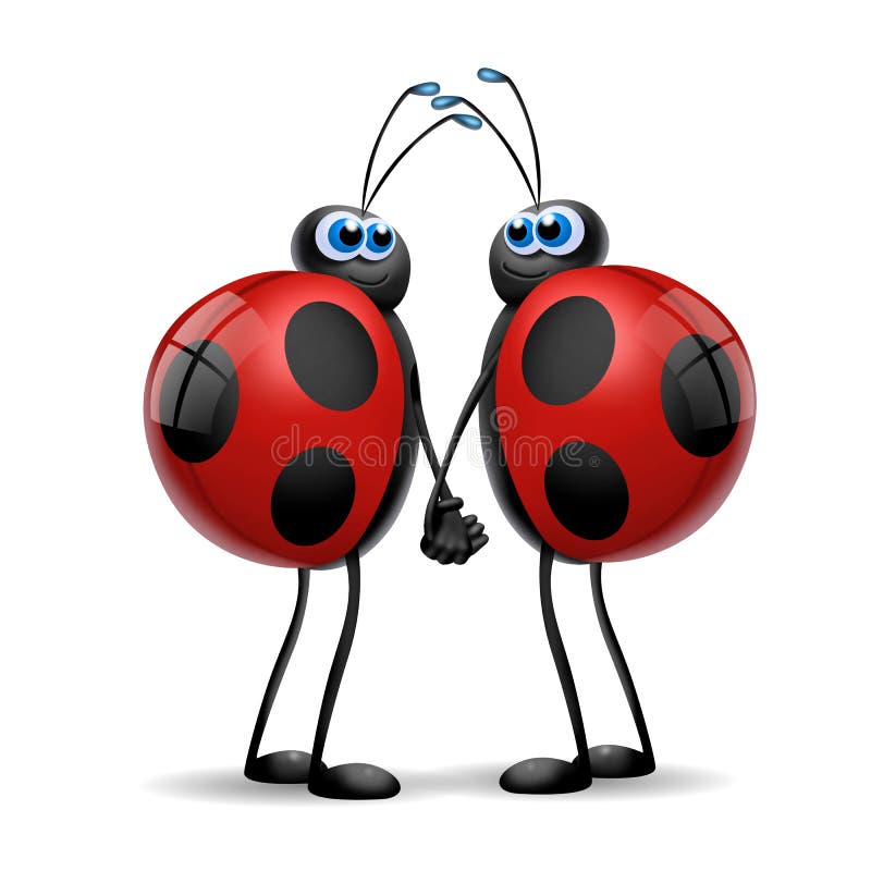 Ladybugs Couple Stock Illustrations – 141 Ladybugs Couple Stock ...