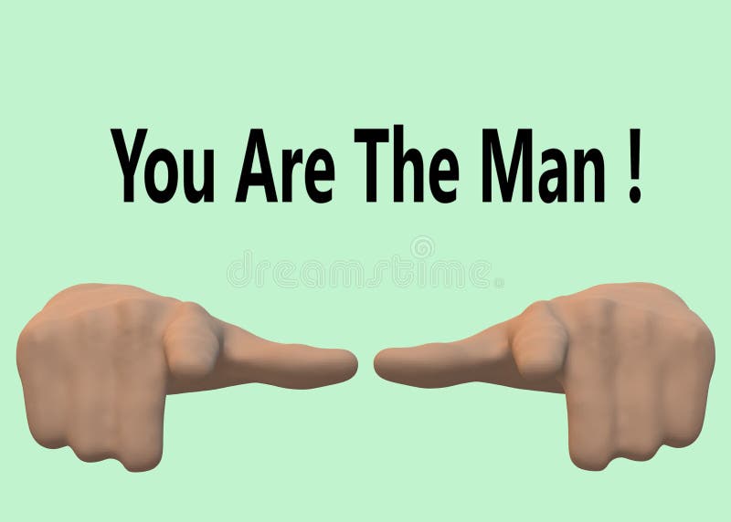 A Pair of Man Human Hands Pointing at You - You are the One Stock ...
