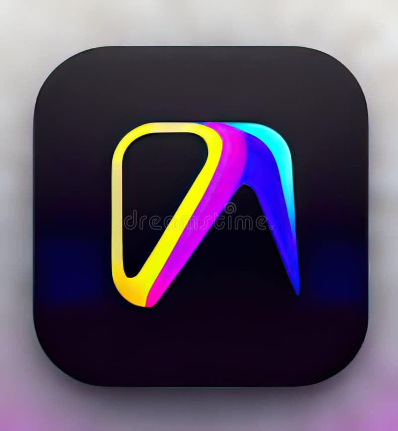 Pair Matching Software App Icon. Generative AI. Stock Illustration ...