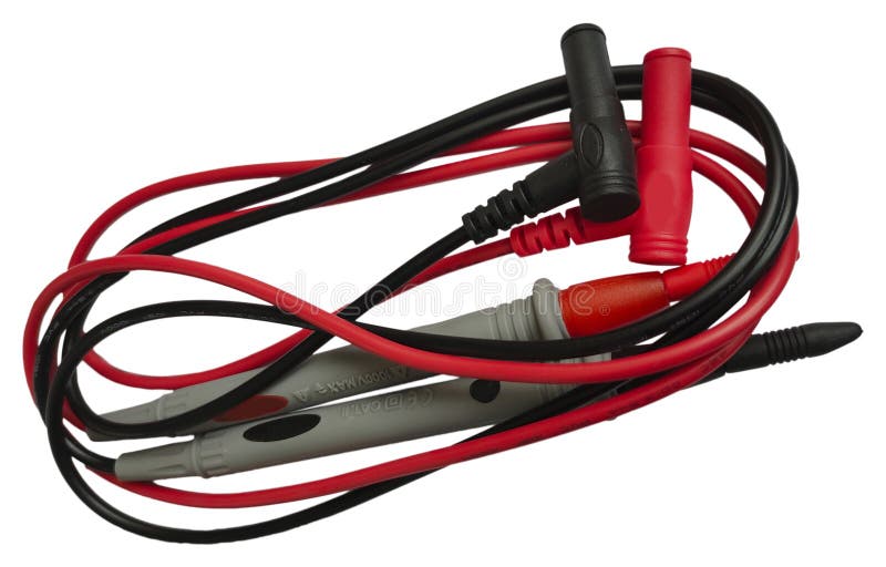 Pair of Measuring Probes for a Multimeter Stock Illustration ...