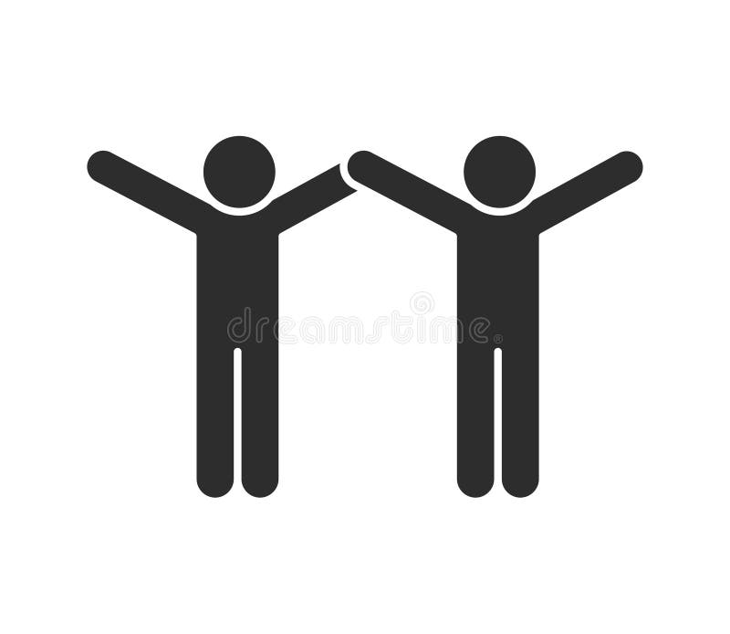Pair men icon stock vector. Illustration of cute, work - 299006523