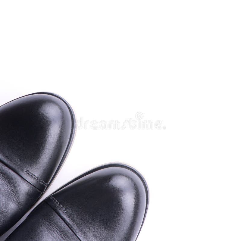 A Pair of Men S Shoes Top View Stock Photo - Image of fashion, leather ...