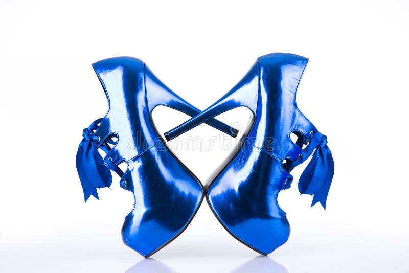 Metallic Blue and Purple Abstract Art with Textured Paint Brush Strokes ...