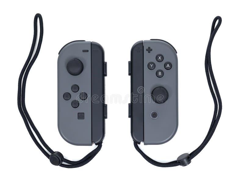 A Pair of Nintendo Joy Con Controllers Editorial Photo - Image of ...
